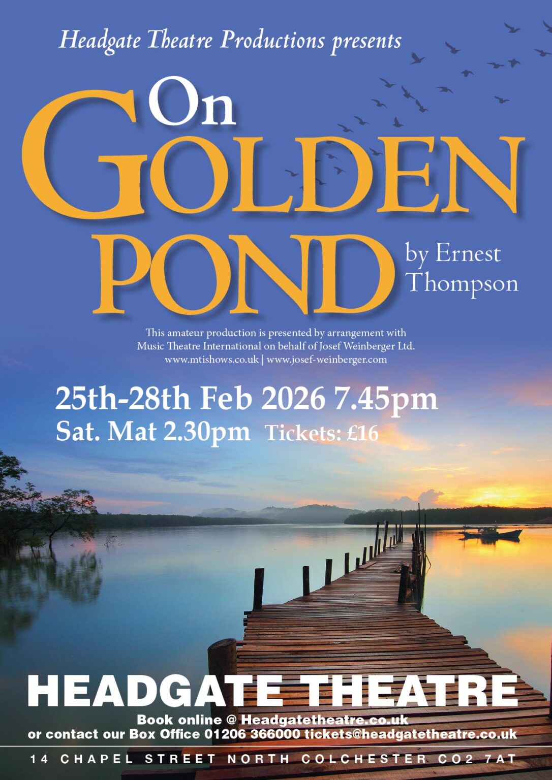 On Golden Pond – Headgate Theatre